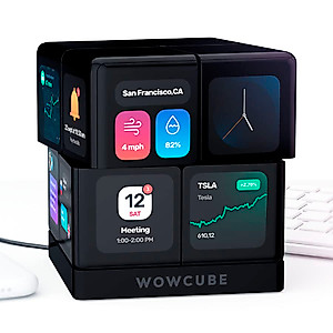WOWCube System Black Edition - Puzzle Gaming Console, 40 Games and apps, STEM Certified