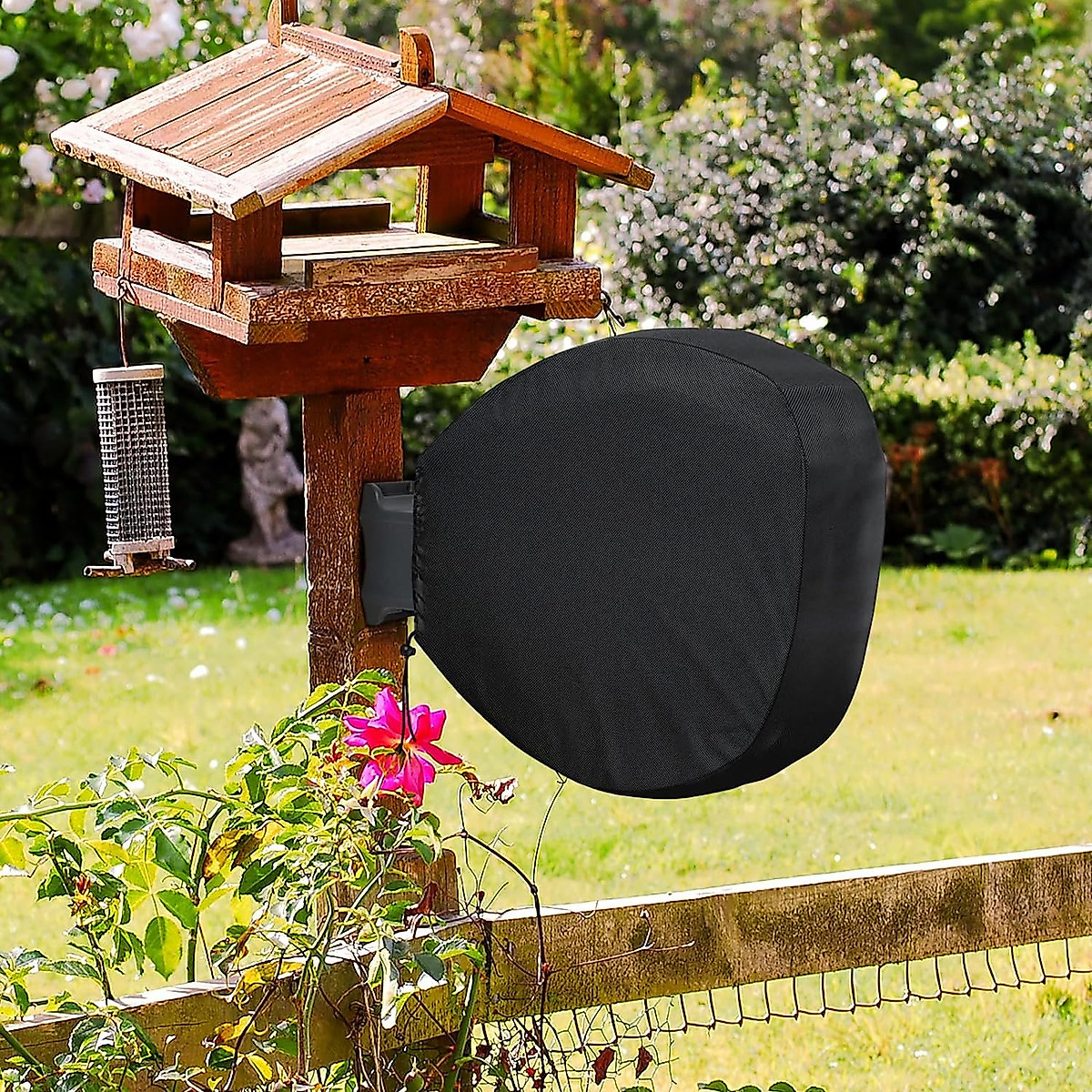 Garden Hose Reel Cover for Water Hose Reel Dustcover Convenient Sun Protection Hose Protector Portable for Outside Garden Yard Equipment