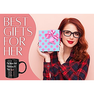 Onebttl Funny Gifts for Girlfriend Wife, Girlfriend Gifts for Her, Birthday Gift for Girlfriend Wife from Boyfriend Husband, 12oz Heat Sensitive Magic Coffee Mug- But