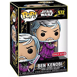 Funko Star Wars Retro Series Exclusive Pop Vinyl Collectible Figure w/ Child Sticker (Ben Kenobi + Sticker)