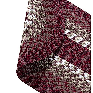 Better Trends Alpine Braid Collection Offers Value is Durable & Stain Resistant Reversible Indoor Area Utility Rug 100% Polypropylene in Vibrant Colors, 7 Piece Set, Black/Gray Stripe