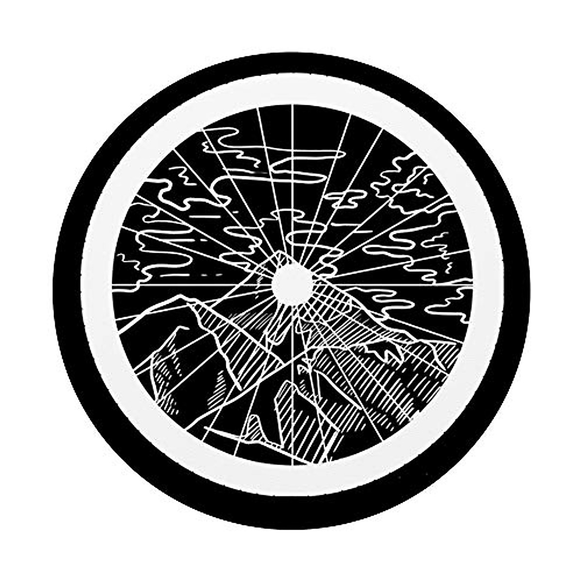 Mountain Bike Wheel Track Minimal Bicycle BMX Cyclist Gift PopSockets Swappable PopGrip