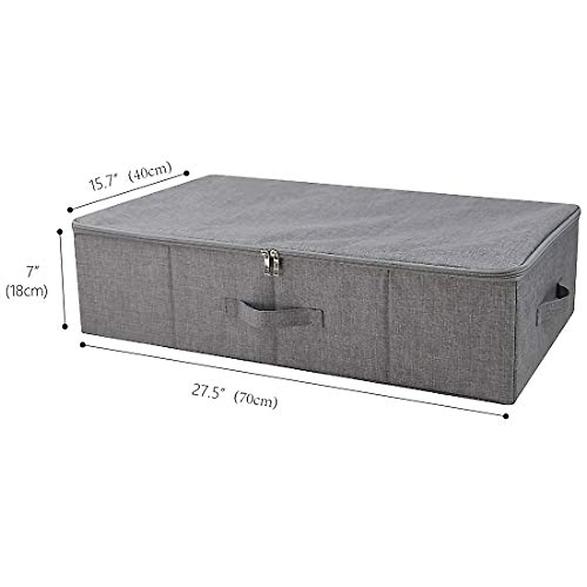 iwill CREATE PRO Under Bed Storage Container, Underbed Shoe Storage Organizer Box with Lid,Dark Gray