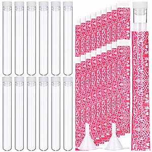 Copkim 38 Pcs Tampon Flask Set Included Tube Flasks for Women Flask Containers Tampon Reusable Wrappers Funnels for Cruise Event(Stylish Style)