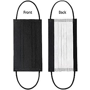 100 PCS Kids Black Face Mask - Breathable, Premium Designed Kids Mask with Longer Earloops Disposable Mask for Indoor and Outdoor Use