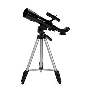 Celestron - 50mm Travel Scope - Portable Refractor Telescope - Fully-Coated Glass Optics - Ideal Telescope for Beginners - BONUS Astronomy Software Package