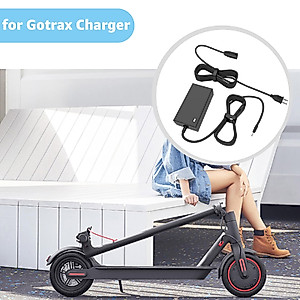 42V 2A Electric Scooter Charger Compatible with GOTRAX GXL V2, G2, G3, G4, Apex, Glider, XR Elite, XR Ultra Compatible with Most 36 Volt Electric Scooter