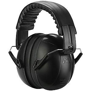 ProCase Noise Cancelling Earmuffs, SNR 34 dB Ear Protection, Adjustable Sound Proof Headphones for Adults Kids, Noise Cancelling Headphones for Autism, Effective Hearing Protection -Black