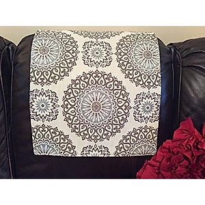 Headrest cover for furniture slipcovers headrest cover for recliner furniture protectors Home sofas loveseats theater chairs office chairs recliners RV's Housewarming gifts By: Bittlemen. Co. (Blue)
