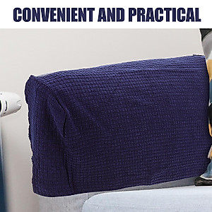 FOMIYES 2pcs Sofa Armrest Covers - Slip Stretch Couch Armrest Covers Furniture Armrest Armchair Protector Slipcovers Arm Guard Sleeve for Chairs Recliner Dogs Cats Pets Cloth A