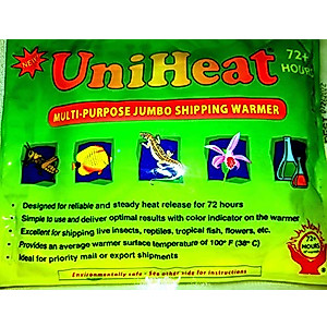 Uniheat 10 Pack 72 Hour Heat Pack - for Baby Chicks, Plants, Fish and Retiles