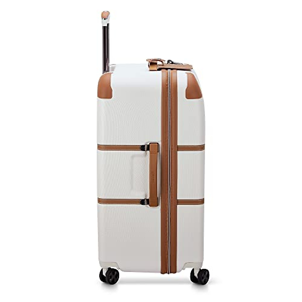 DELSEY PARIS Chatelet Air 2.0 Hardside Luggage Trunk with Spinner Wheels, Angora, Checked-26 Inch Trunk