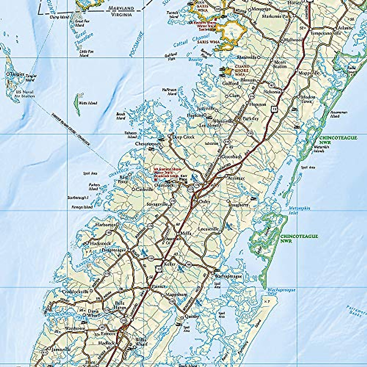 Delmarva Peninsula Map (National Geographic Trails Illustrated Map, 772)