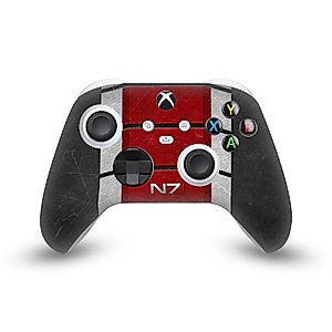 Head Case Designs Officially Licensed EA Bioware Mass Effect N7 Logo Armor Graphics Vinyl Sticker Gaming Skin Decal Cover Compatible With Xbox Series X/S Controller