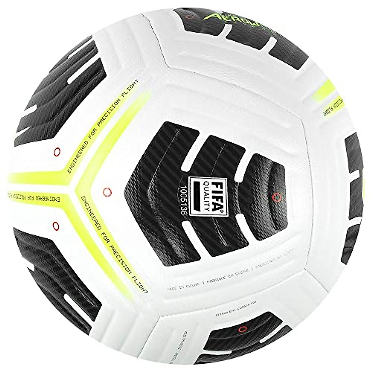 NIKE CU8041-100 Academy Pro Recreational Soccer Ball Unisex White/Black/Volt Size 4