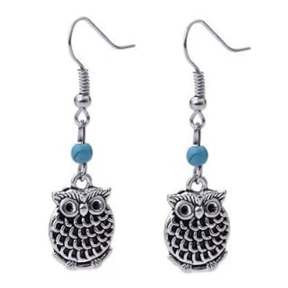 CUTIEJEWELRY Owl Bird For Women Ladies Jewelry Dangle Earrings (Owl) 4 PAIRS