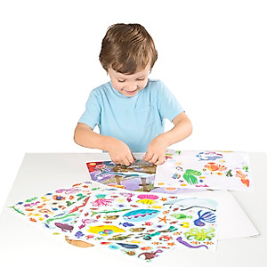 Melissa & Doug Reusable Sticker Pad Bundle - Jungle, Farm & Under the Sea - Art Activities For Kids, Restickable Stickers, Arts And Crafts For Kids Ages 3+