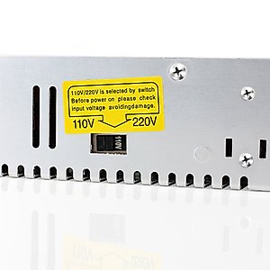 SUPERNIGHT 12V 30A Switching Power Supply, 110-240 Volt AC to DC 360W Universal Regulated Switching Transformer Adapter Driver for 3D Printer, CCTV, Radio, LED Strip Lights,Computer Project
