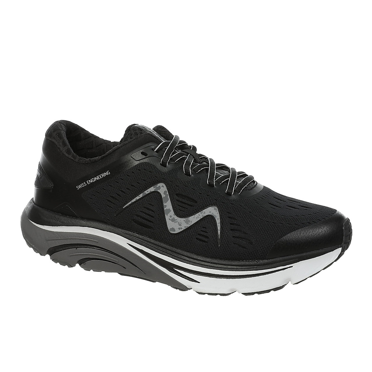 MBT Rocker Bottom Shoes Women’s – Athletic Running Walking Shoe MBT-2000, Black - 7 M US