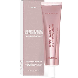 Hibiscus and Honey Eye Firming Cream with Hyaluronic Acid Skin Nourishing Complex | Hibiscus and Honey Firming Cream For Eye Puffiness, Dark Circles and Other Rejuvenating Skincare | Puffy Eyes Skincare for Sensitive and All Skin Type | Skin Reviving Eye