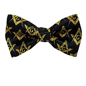 PBTN-175-1 - Mens Masons Pre Tied Bow Tie
