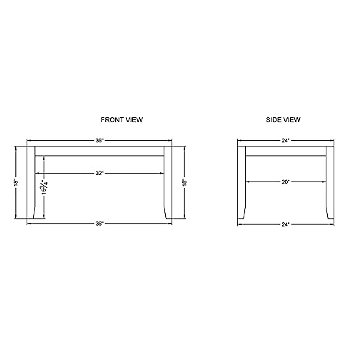 Alaterre Furniture Newport 36" L Faux Concrete and Wood Coffee Table