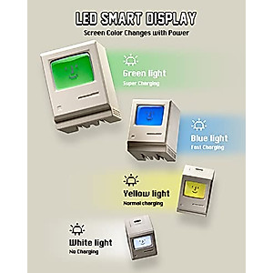 Shargeek STORM2 100W Power Bank 25600mAh with Transparent Case and IPS Screen & Shargeek Retro 35W USB C Fast Charger