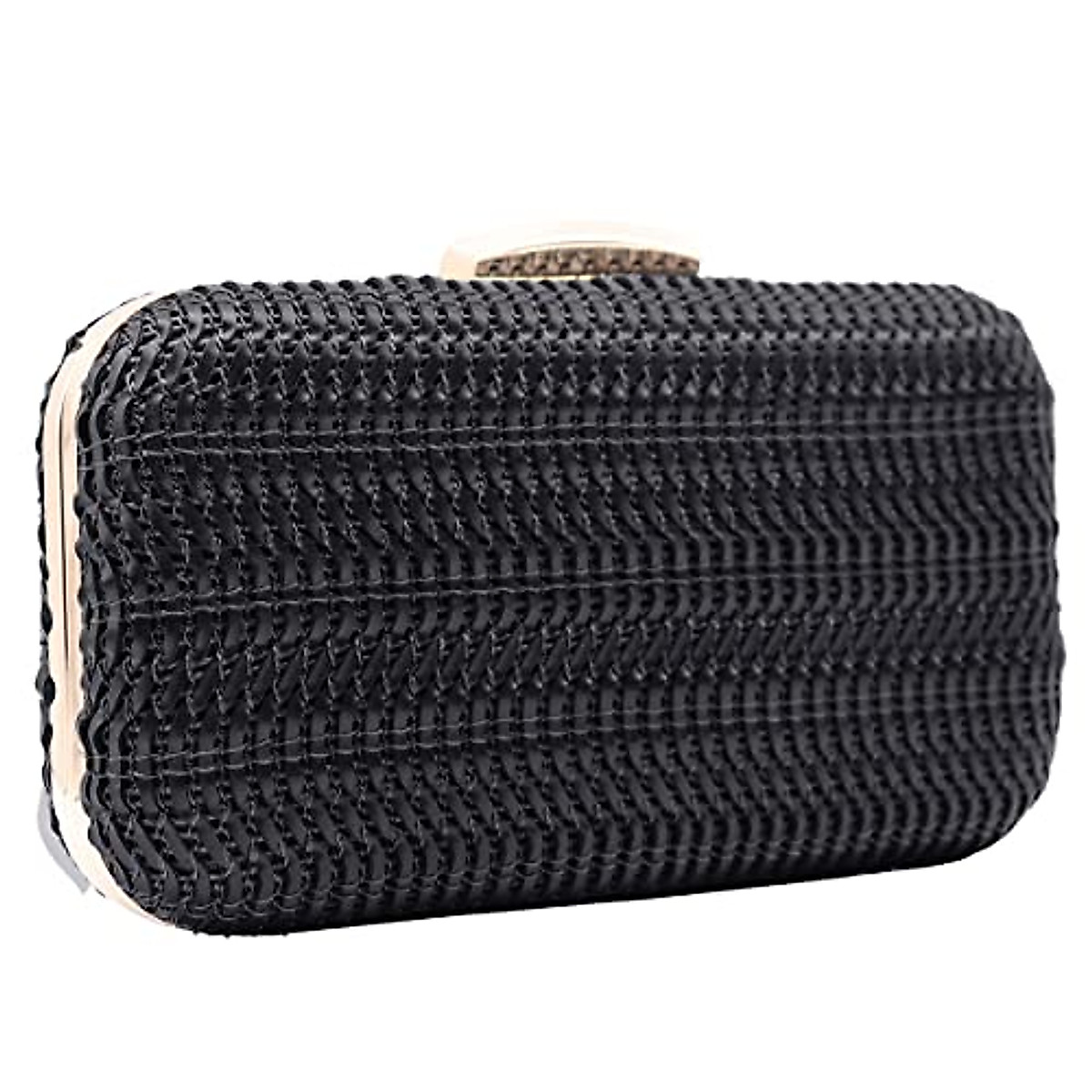 Mogor Women‘s Braided Faux Leather Formal Evening Bag Handbag Shoulder Pursel Satchel