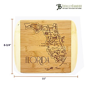 Totally Bamboo A Slice of Life Florida State Serving and Cutting Board, 11" x 8.75"