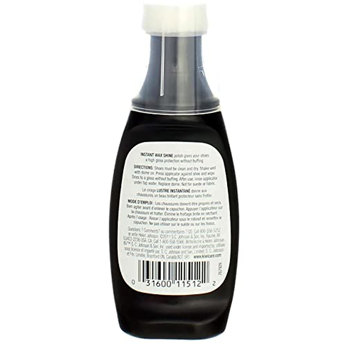 KIWI Instant Leather Wax Shine, Brown 2.50 oz (Pack of 3)