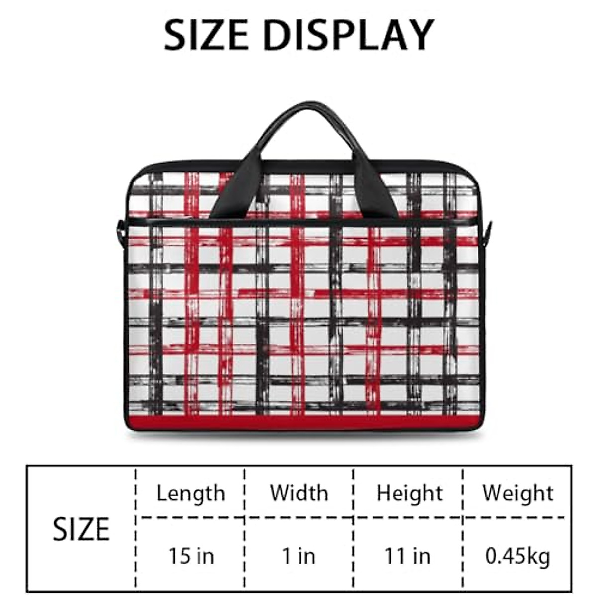 Retro Square Laptop Computer Bag Waterproof Shoulder Messenger Bag 13-15 inch Durable Laptop Tote Bag with Shoulder Strap Handle Lightweight Crossbody Briefcase