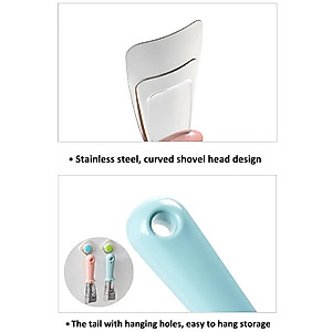 AKOAK Refrigerator Deicer, Freezer Cleaning Spatula Stainless Steel Defrost Spatula, Deicing Cleaning Gadget - Effectively Extend Refrigerator Life, Pack of 1 (Pink)