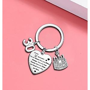 30th Birthday Gifts for Women Men Inspirational Keychain Gifts 30 Year Old Birthday Keychain Encouragement Key Ring for Family Friend Gifts Happy Birthday Gifts