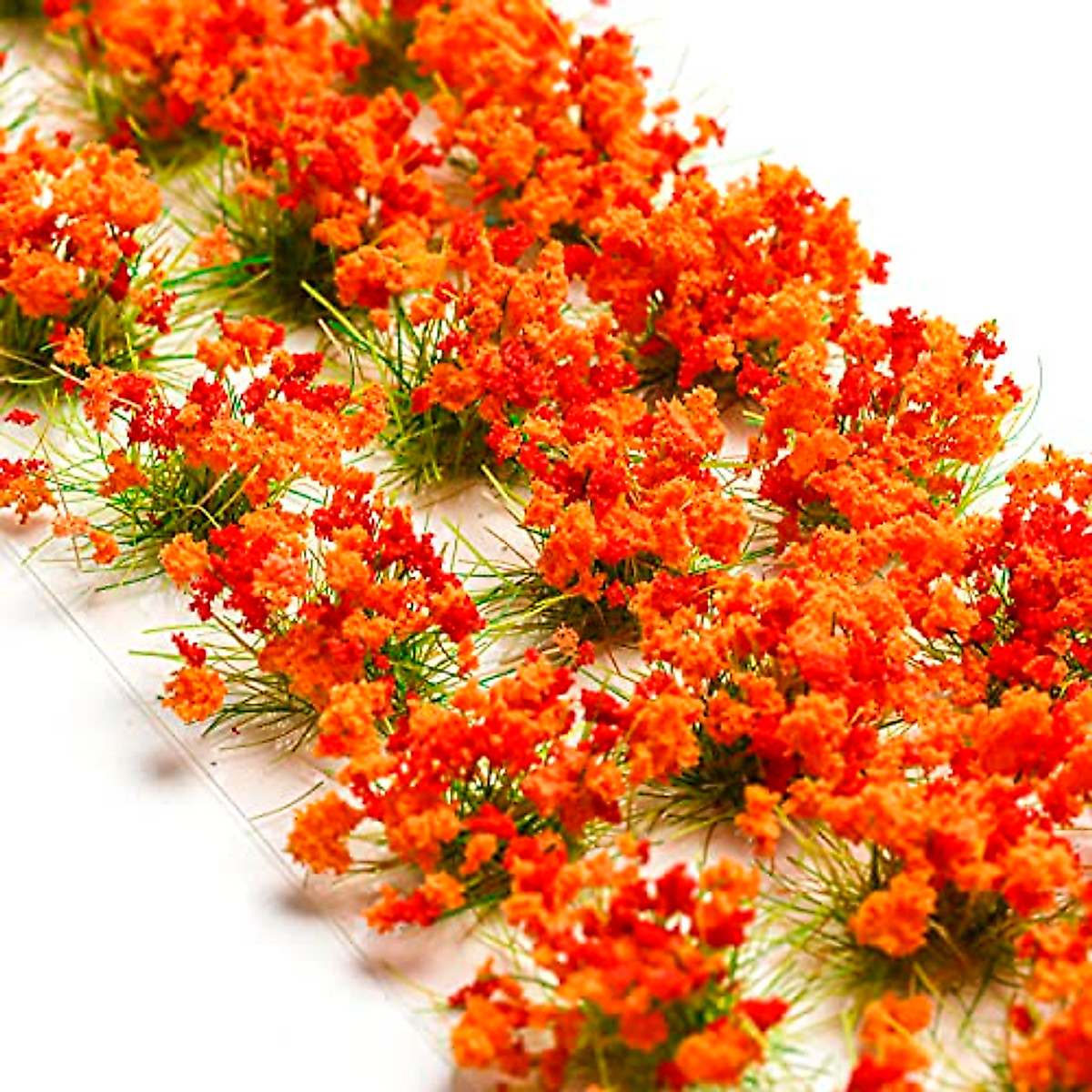 90 Pcs DIY Miniature Colorful Flower Cluster Flower Vegetation Groups Static Grass Tufts for Train Landscape Railroad Scenery Sand Military Layout Model Miniature Bases and Dioramas