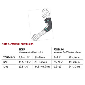 Elite Batter's Elbow Guard, Royal Blue, Adult L/XL