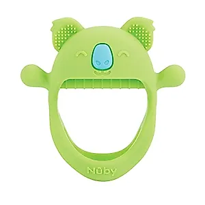 Nuby Silicone Wrist Teething Mitten - Teether Ring - 3+ Months - Koala
