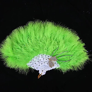 Wedding Custom Hand Fans with Pearl Lace Feather Hand Fan Handmade Hand Held Photo Props Abanicos para Boda Wedding Favors Decor