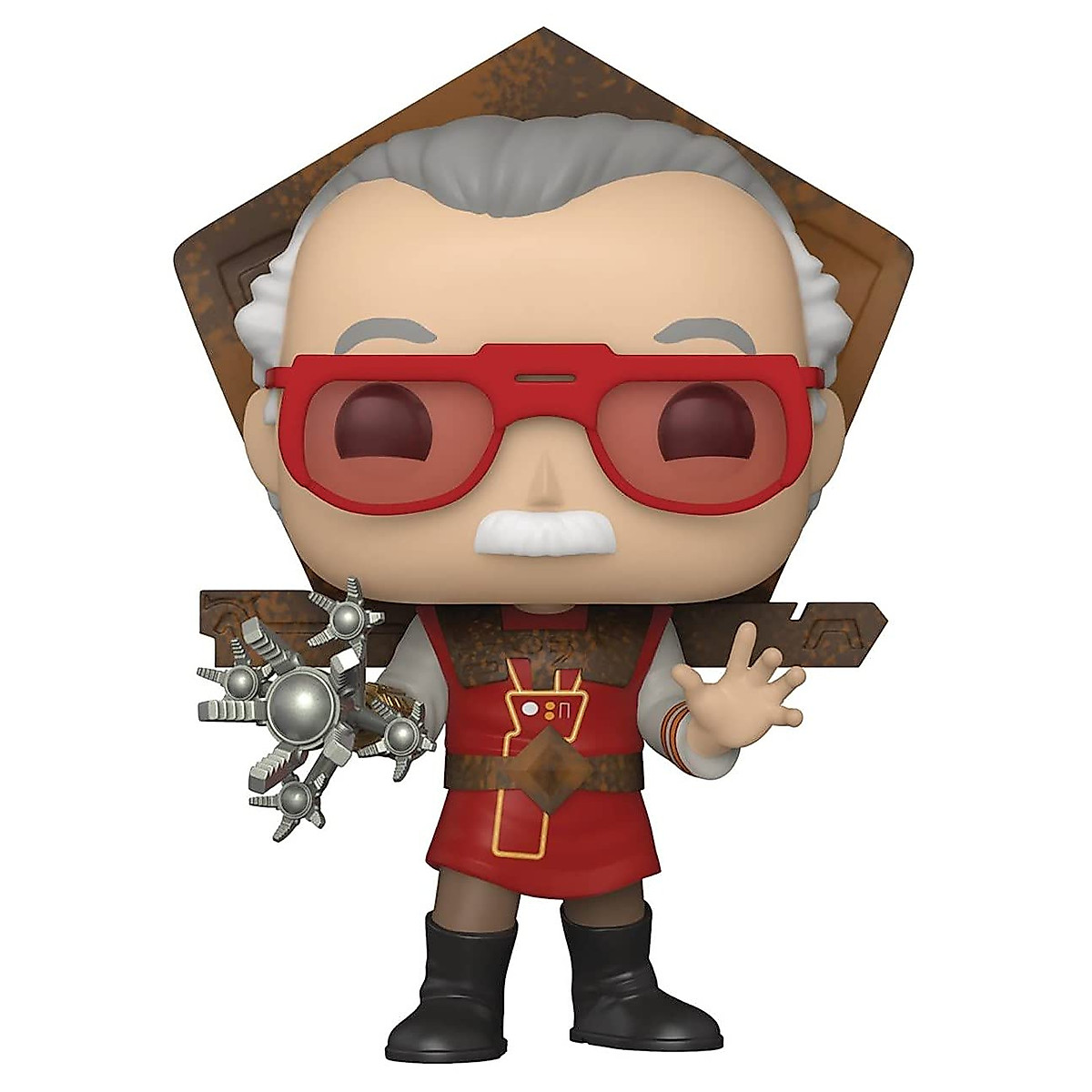 POP Marvel: Stan Lee - Stan Lee in Thor Ragnarok Outfit Funko Vinyl Figure (Bundled with Compatible Pop Box Protector Case), Multicolor, 3.75 inches