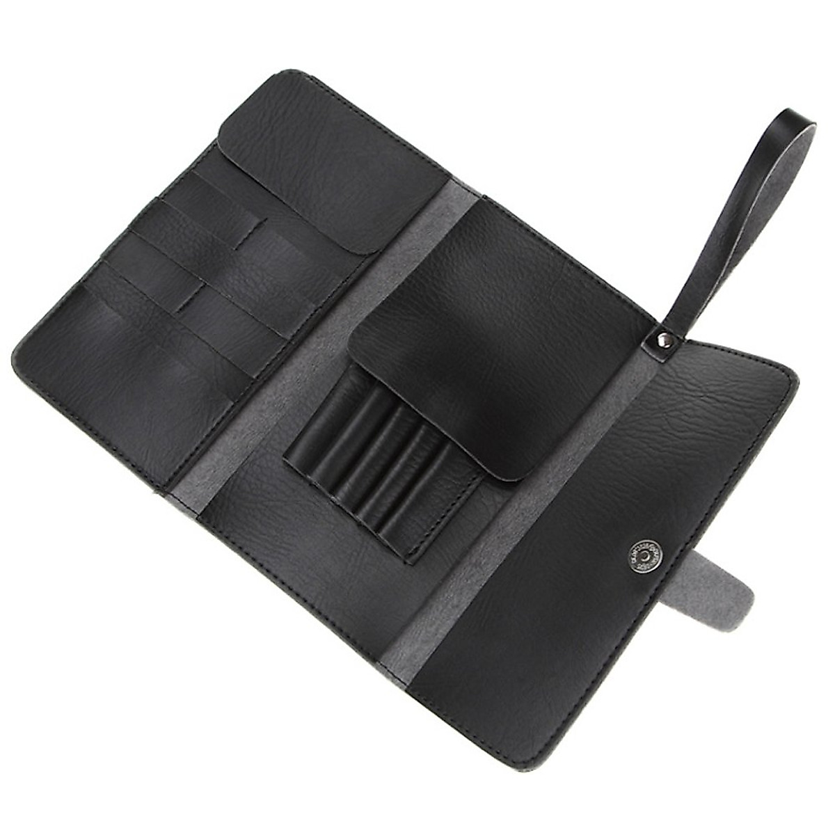 Olpchee PU Leather Salon Scissors Shear Holder Pouch Case Barber Tools Holster Bag for Hairdressers Hair Stylist