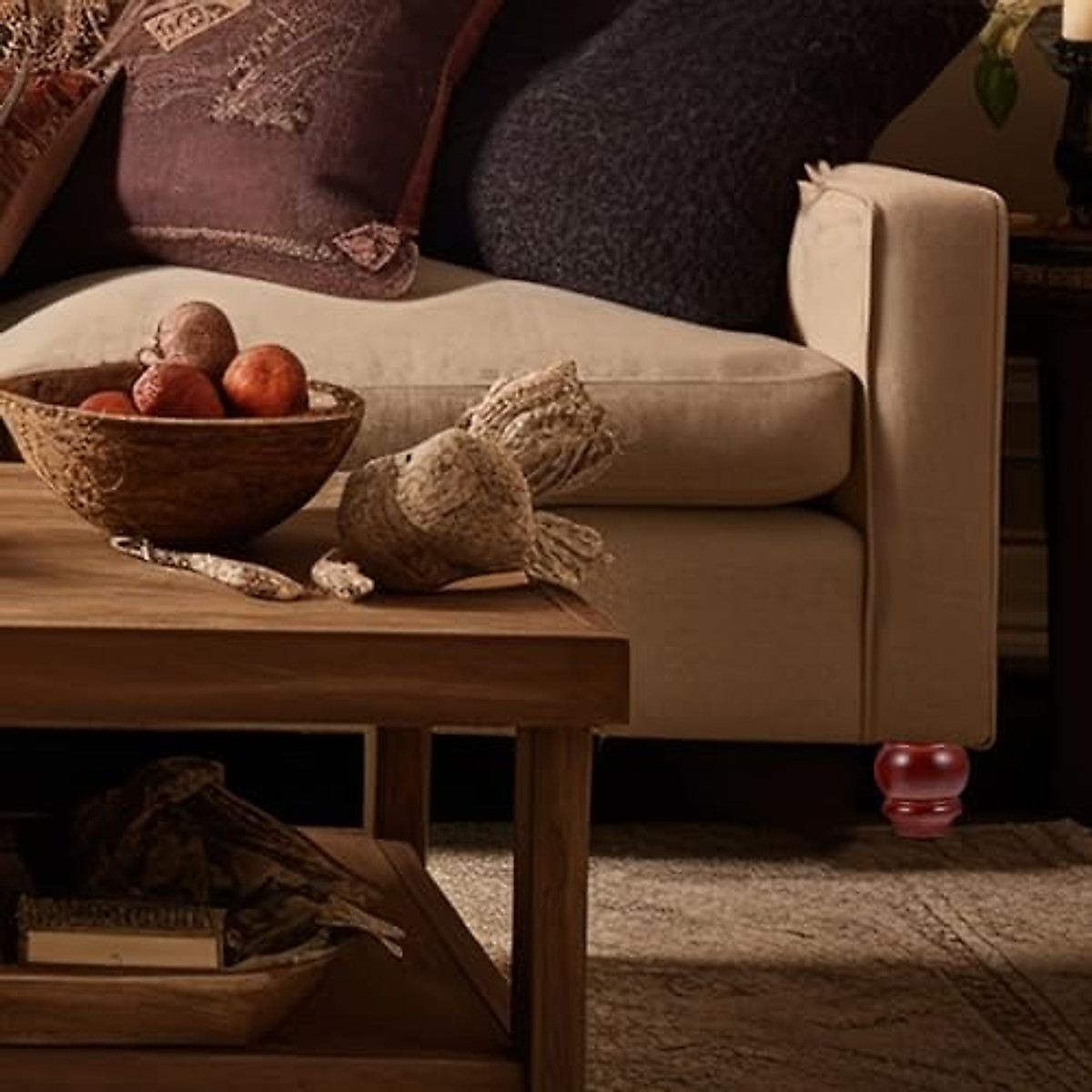 Homoyoyo Round Wood Furniture Legs 2pcs Gourd Shape Sofa Legs Leveling Couch Leg Chair Leg Wooden Leg Table Wooden Leg Soft Wooden Foot for Home Brown 8cm