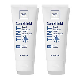Obagi Sun Shield Tinted Sunscreen – Broad Spectrum SPF 50 Protection from the Sun – Cool Tint – 2 Pack, 2 * 3 oz