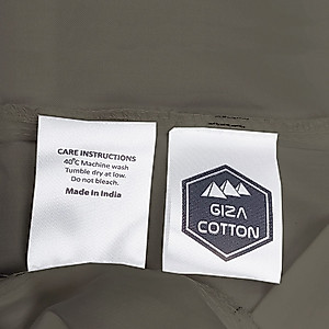 MyGiza Sheets,100% Certified Giza Egyptian Cotton Sheets-California King Size Giza Cotton Sheets Set to Fit Upto 18 Inches Deep Mattress (4 Pcs) Slate Grey