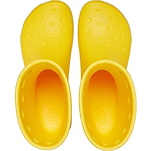 Crocs Unisex Classic Rain Boots, Sunflower, Numeric_7 US Men