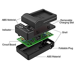 LP-E17 Battery Charger, LP Charger Compatible with Canon EOS Rebel T7i, T6i, T6s, SL3, SL2, 77D, 9000D, 8000D, 800D, 760D, 750D, 200D, M6, M5, M3, Kiss X8i DSLR Cameras & More