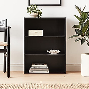 Furinno Pasir 3-Tier Open Shelf Bookcase, Espresso