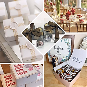 Efavormart 100pcs of 4x4x2 Gold Cake Box for Candy Treat Gift Wrap Box Party Favor Boxes for Bridal Shower Wedding Party