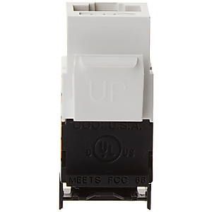 Leviton 41108-RW5 Category 5 QuickPort Connector, CAT 5, White