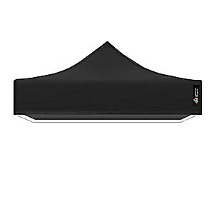 Canopy Top Cover Replacement Cloth Only Top Fabric (5x5, Black)