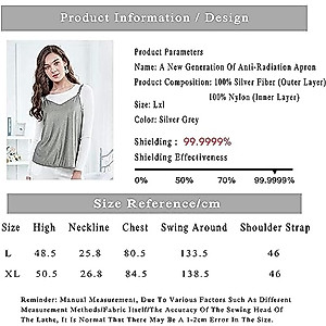 EMF Shielding Underwear Radiation Protection Lingerie Silver Fiber Maternity Clothes Protect The Body from Radiation Injury