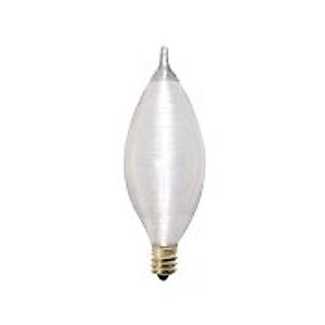Bulbrite 430060 - 10PK - 60W - C11 - E12 Base - 130V - 2600K - 4,000Hrs - Satin - Spunlite Incandescent Chandelier Bulbs